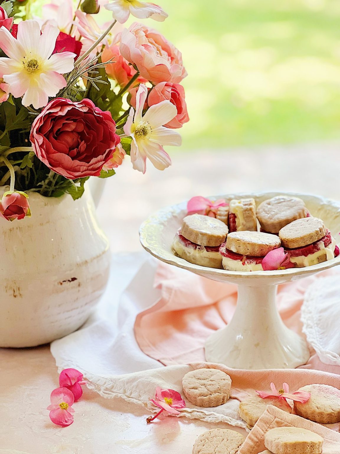 Raspberry Strawberry Shortbread Cookies - MY 100 YEAR OLD HOME