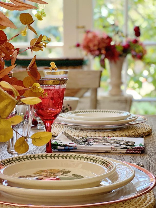 Set a Fall Table with Portmeirion Botanic Garden - MY 100 YEAR OLD HOME