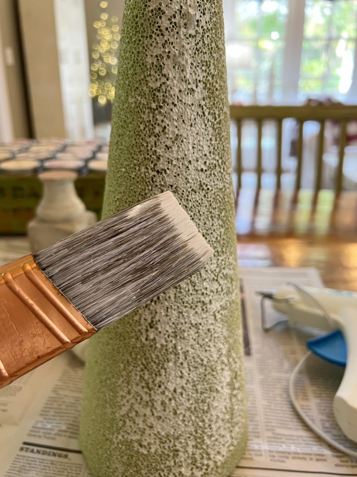 DIY White Christmas Tree with Feathers - MY 100 YEAR OLD HOME