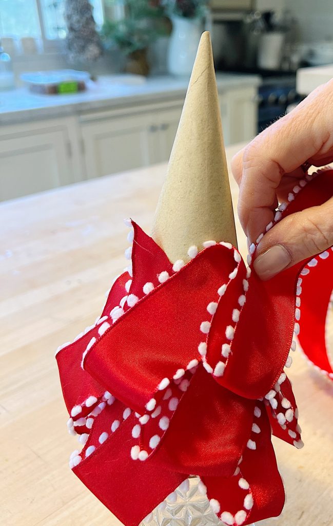 Christmas Tree Ribbon DIY - MY 100 YEAR OLD HOME