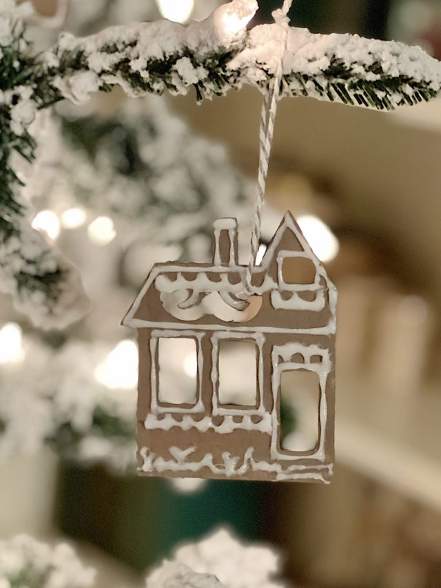 DIY Gingerbread House Wood Christmas Ornaments - MY 100 YEAR OLD HOME