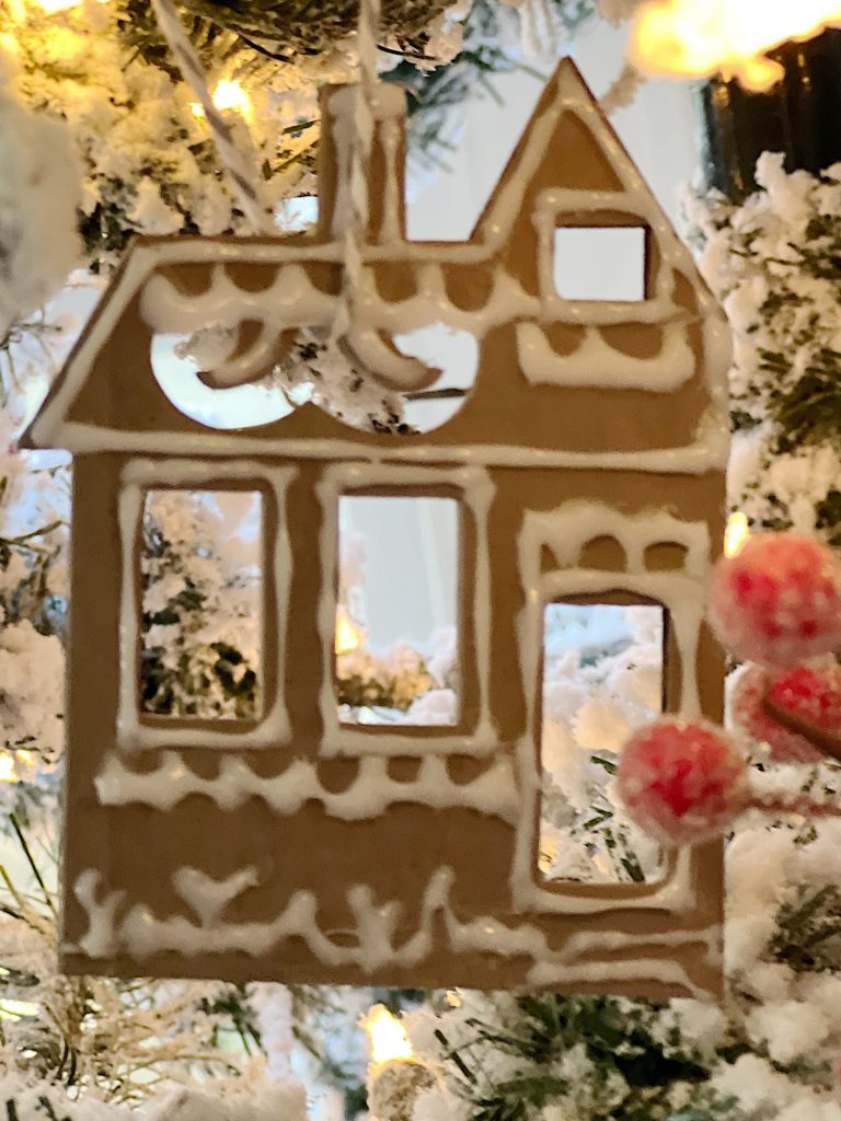 DIY Gingerbread House Wood Christmas Ornaments - MY 100 YEAR OLD HOME