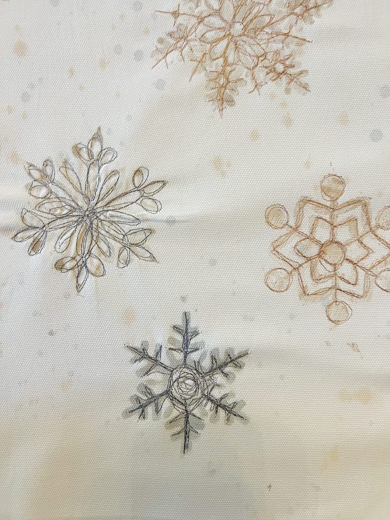 Snowflake Christmas Pillow DIY - MY 100 YEAR OLD HOME