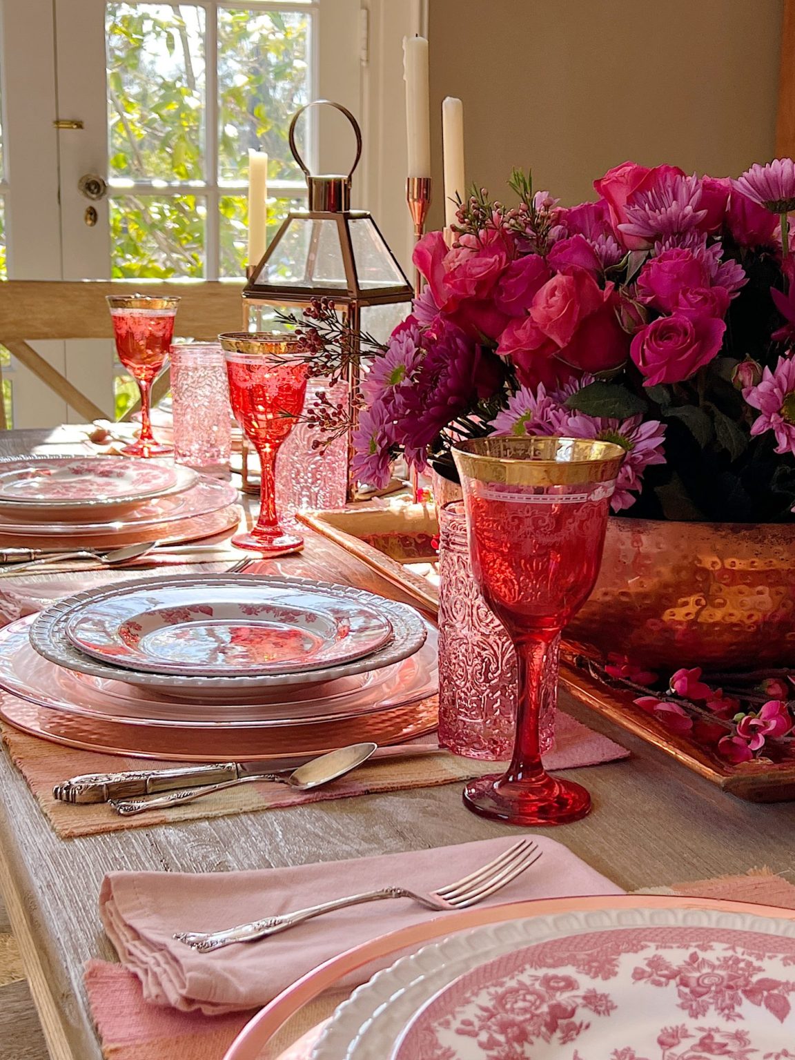 Copper Valentine Table Decorations - MY 100 YEAR OLD HOME