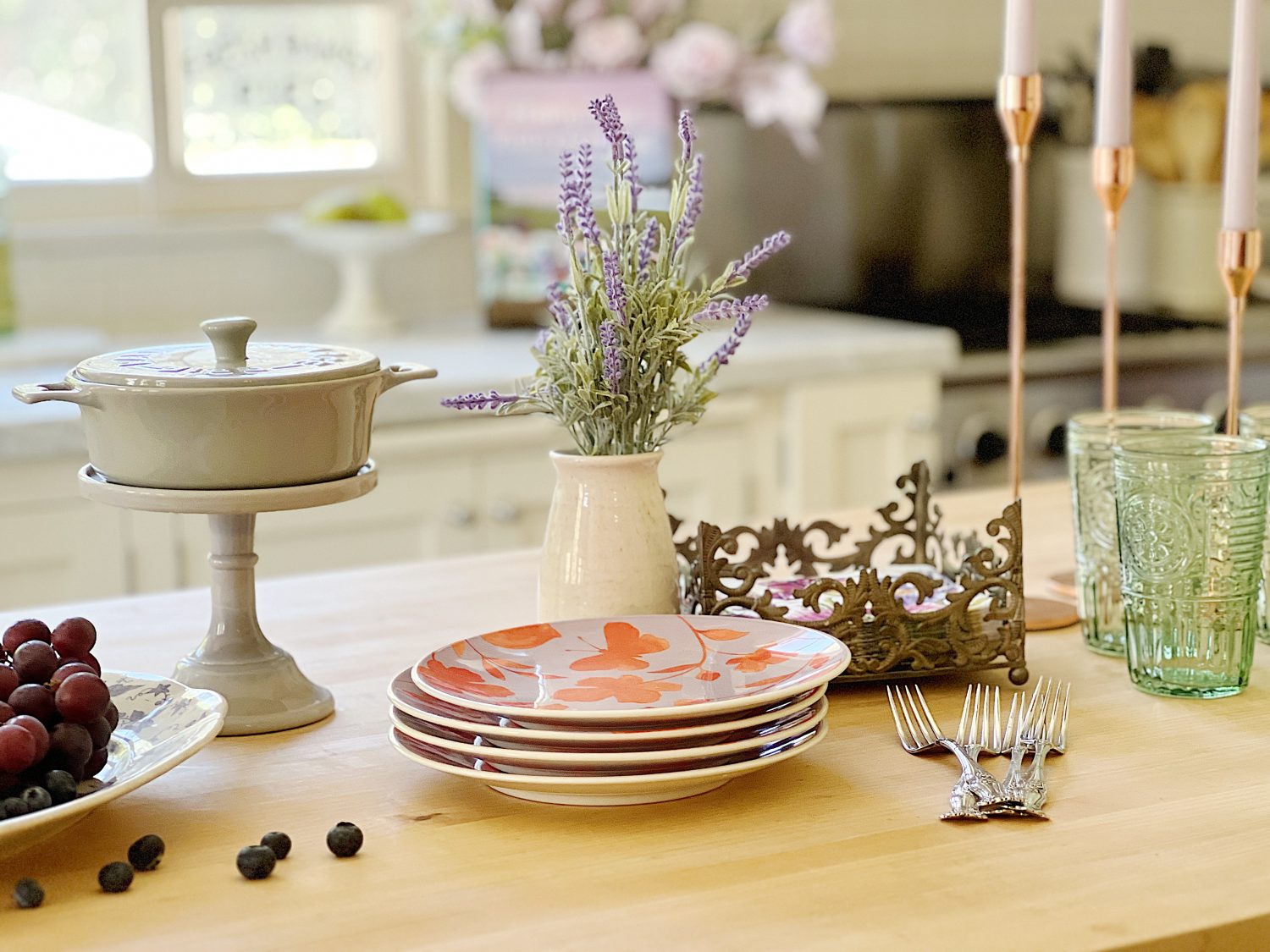 Kitchen Spring Decor Ideas on a Budget - MY 100 YEAR OLD HOME