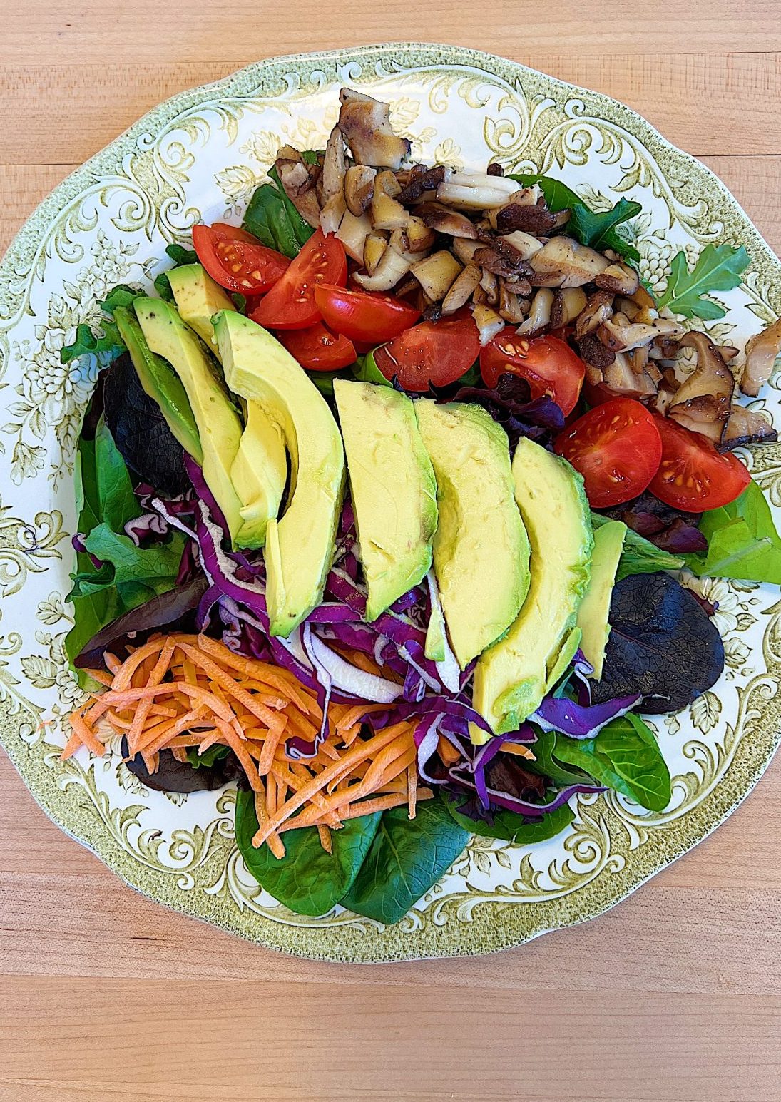 Spring Salad Recipe with Spice-Rubbed Salmon - MY 100 YEAR OLD HOME