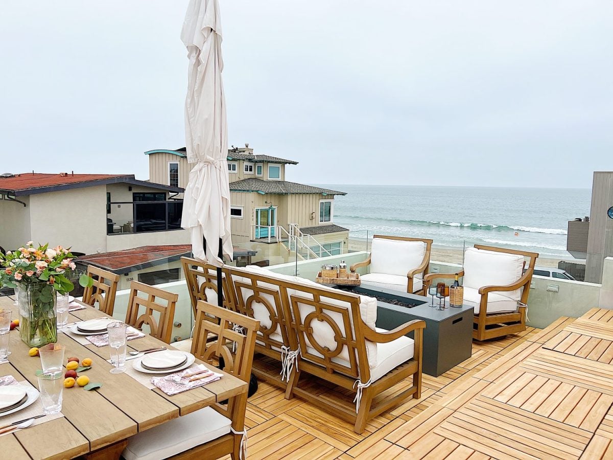 Styling Our Ocean View Deck - MY 100 YEAR OLD HOME