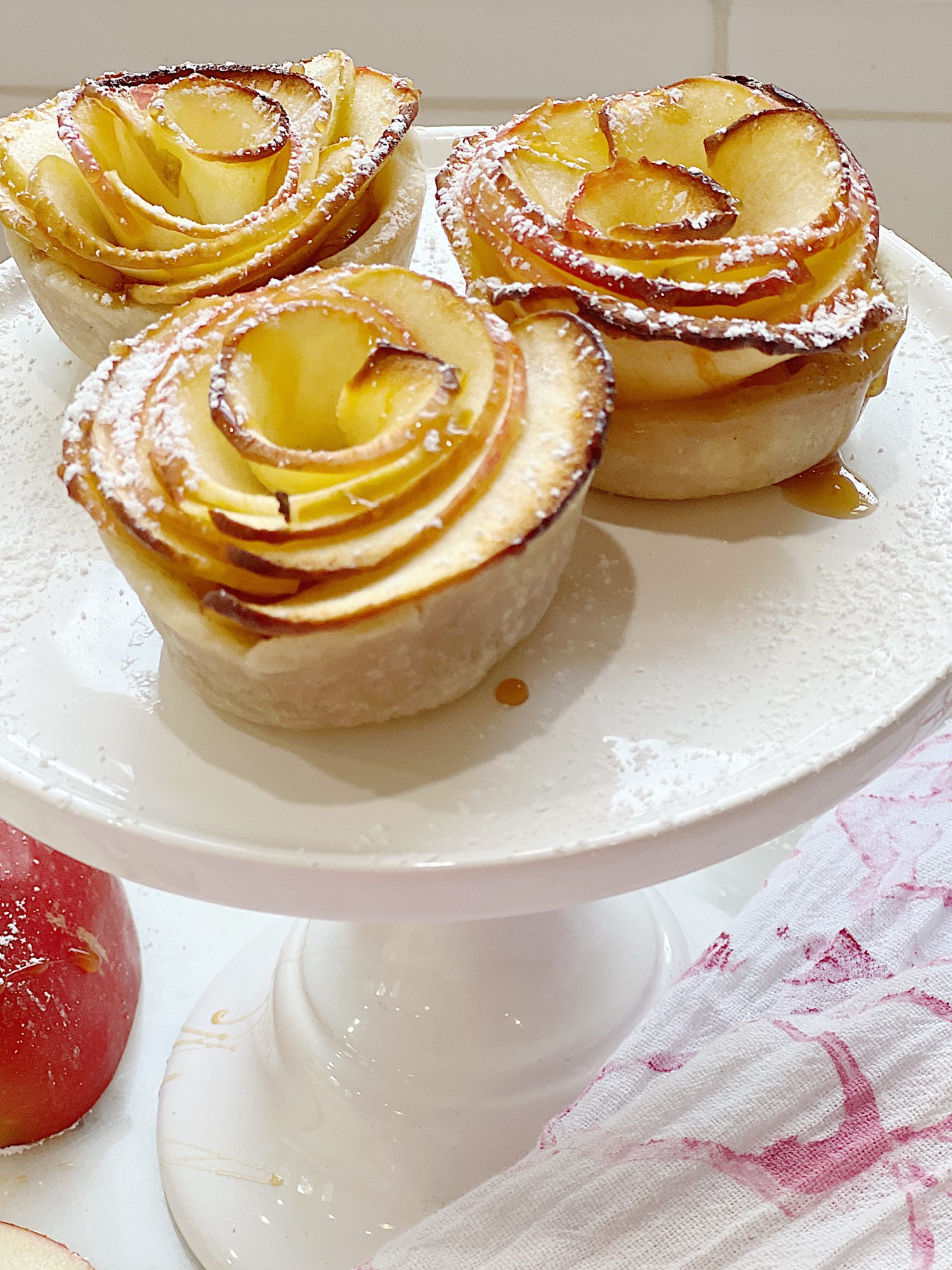 Rose Caramel Apple Tartlets - MY 100 YEAR OLD HOME