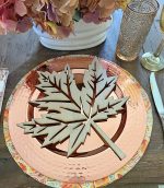 DIY Fall Leaf Plate Chargers - MY 100 YEAR OLD HOME