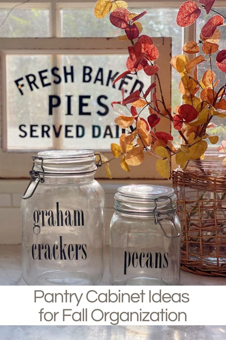 Pantry Cabinet Ideas for Fall Organization - MY 100 YEAR OLD HOME