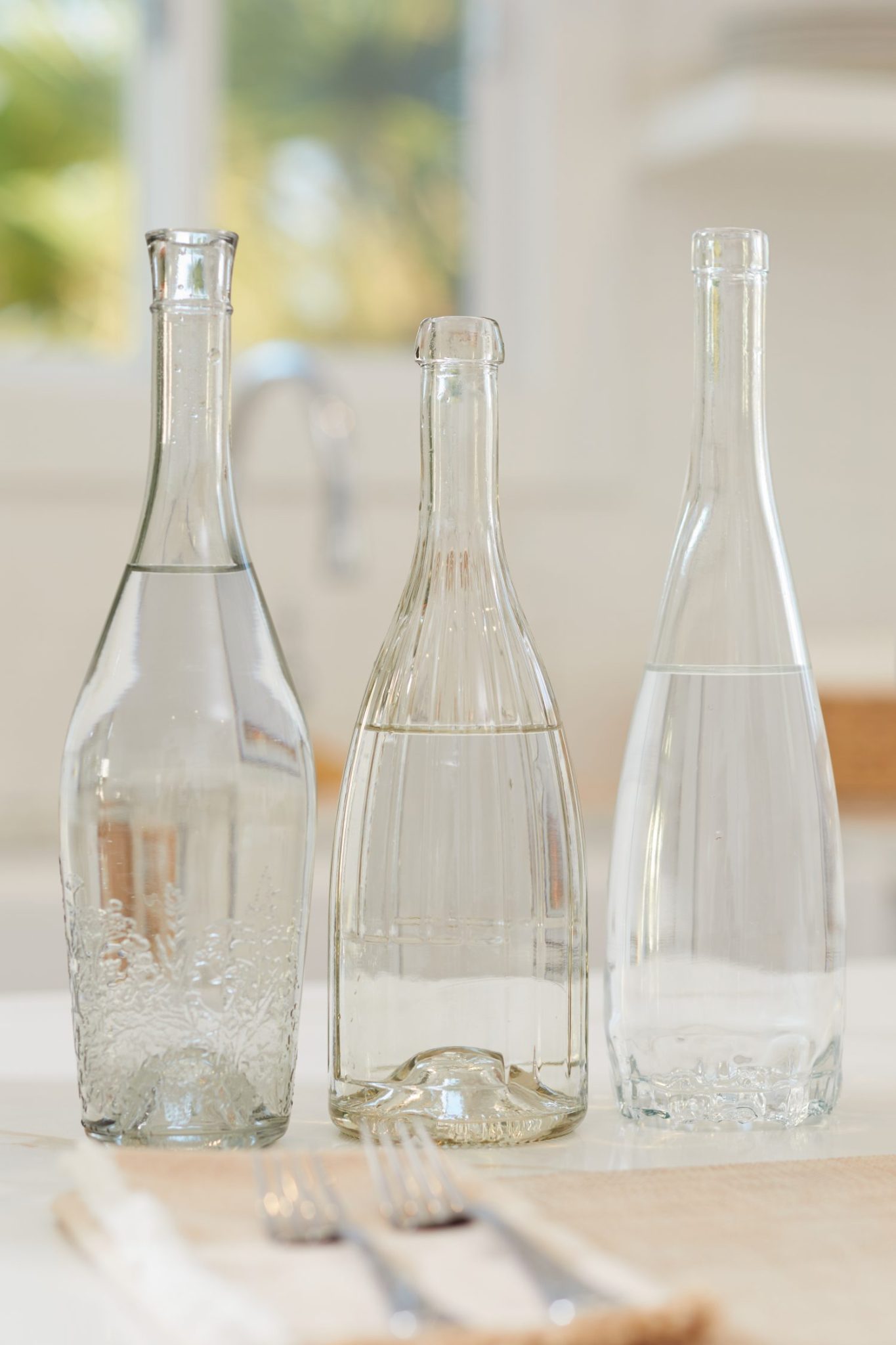Elegant Glass Water Bottles for Entertaining - MY 100 YEAR OLD HOME