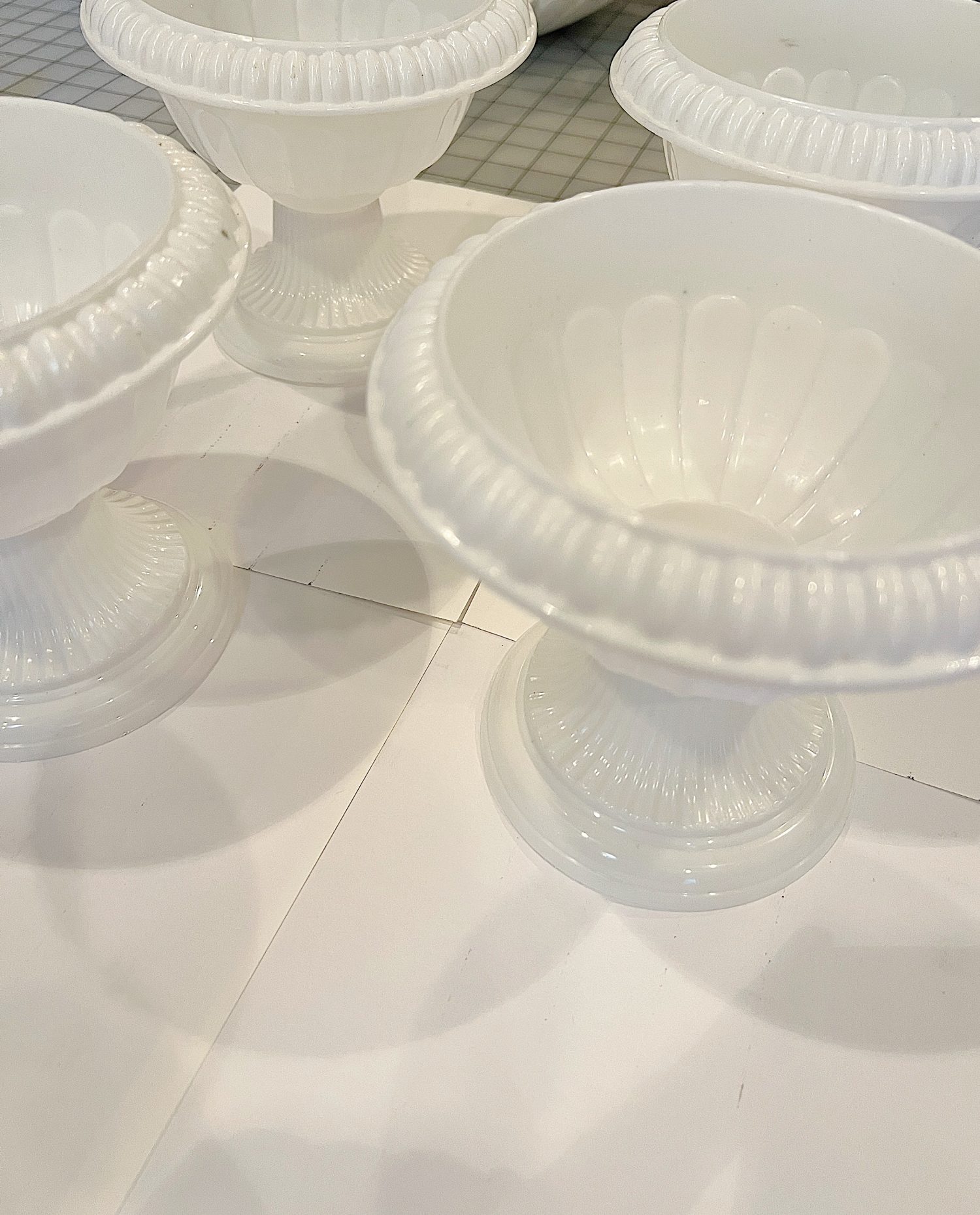 DIY White Christmas Fern Tabletop Tree - MY 100 YEAR OLD HOME