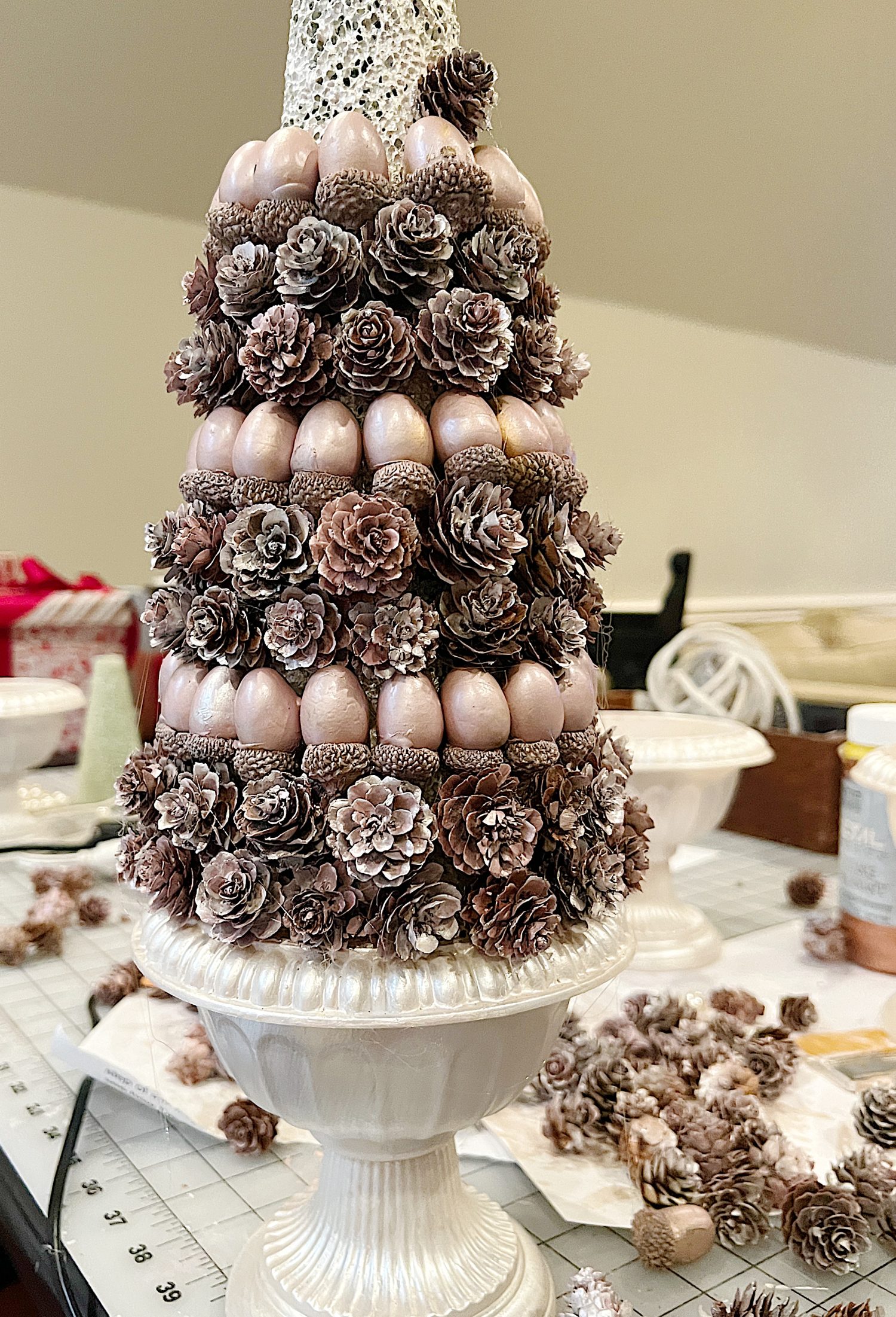 A Mini Christmas Tree DIY - MY 100 YEAR OLD HOME