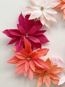 Poinsettia Christmas Wreath DIY - MY 100 YEAR OLD HOME