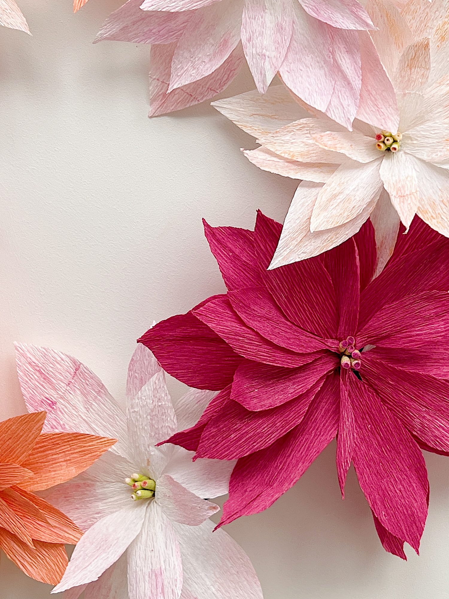 Poinsettia Christmas Wreath DIY - MY 100 YEAR OLD HOME