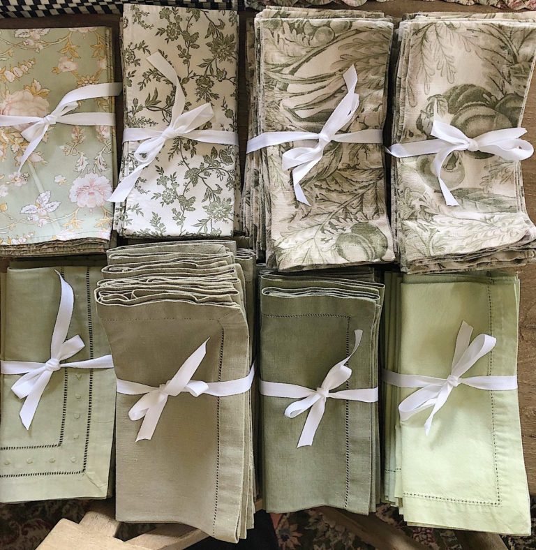Organizing My Linen Collection - MY 100 YEAR OLD HOME
