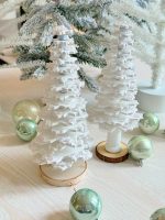 DIY Table Top Christmas Trees - MY 100 YEAR OLD HOME
