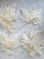 DIY White Christmas Fern Tabletop Tree - MY 100 YEAR OLD HOME