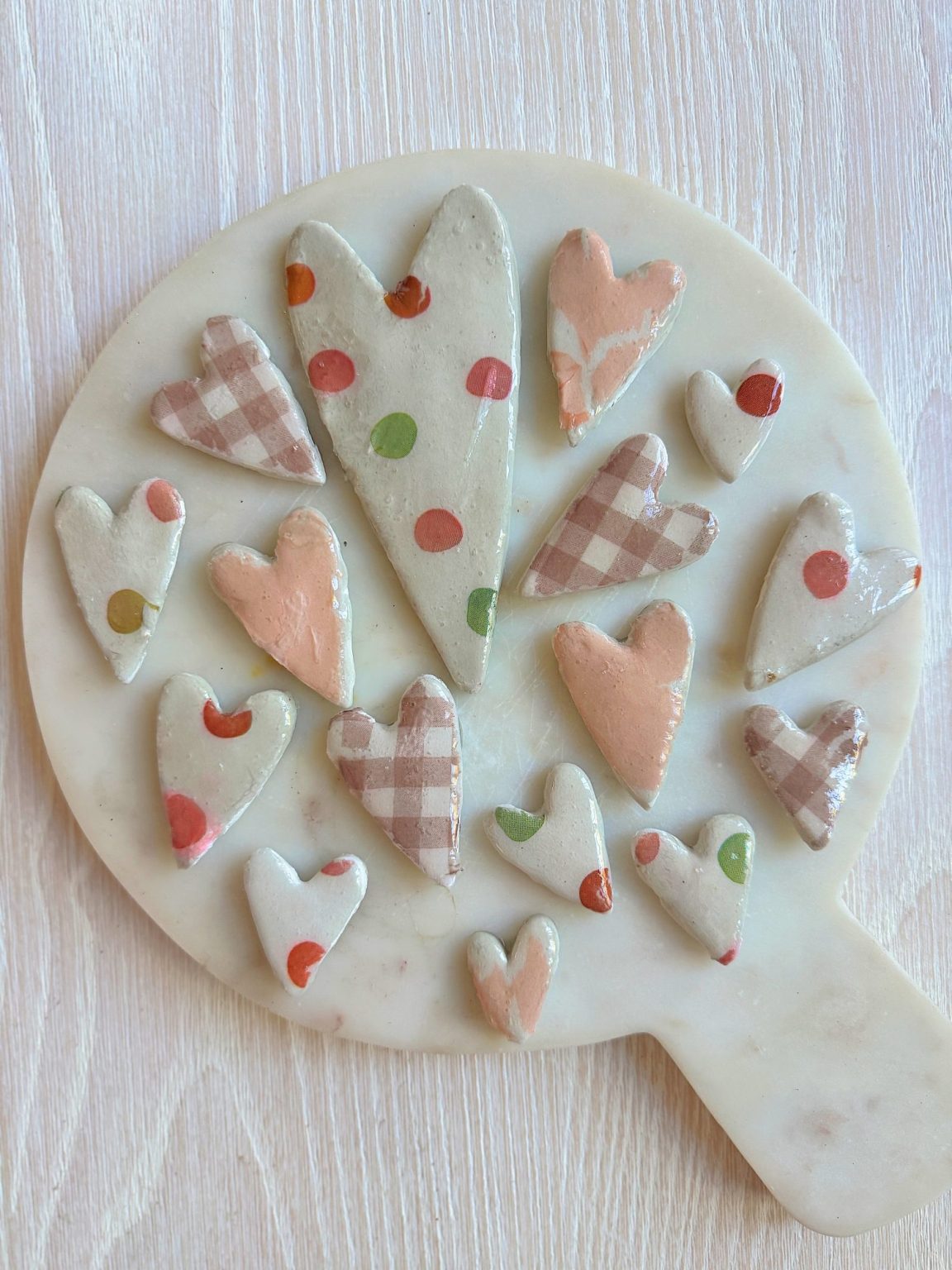 Air Dry Clay Hearts - MY 100 YEAR OLD HOME