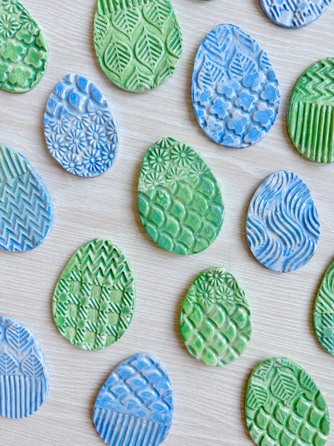 DIY Clay Easter Egg Designs - MY 100 YEAR OLD HOME