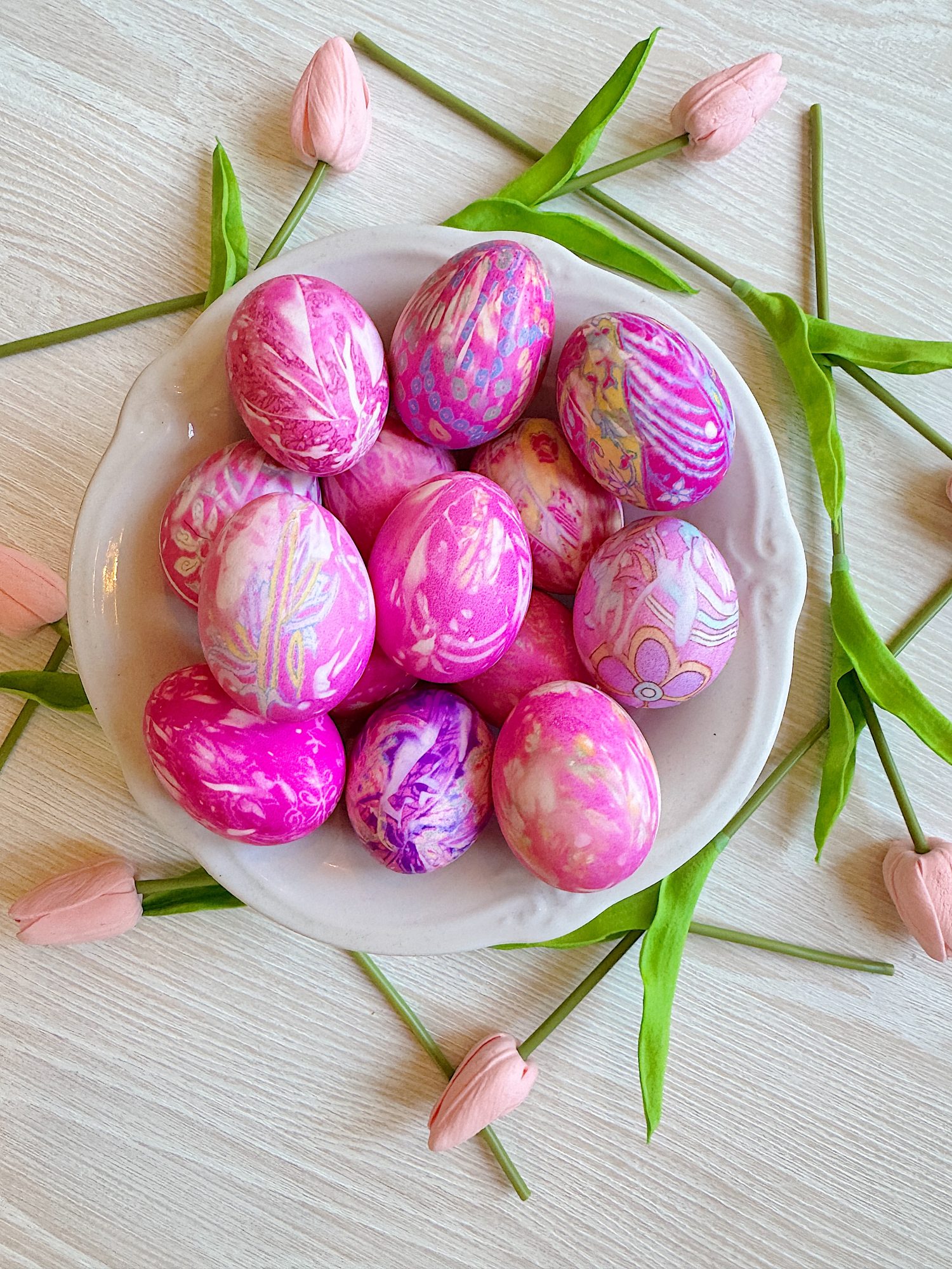 How to Dye Easter Eggs Using Silk Fabrics - MY 100 YEAR OLD HOME