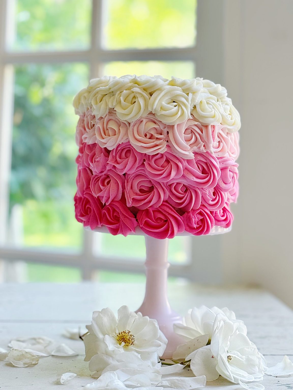 My New Rose Cake - MY 100 YEAR OLD HOME