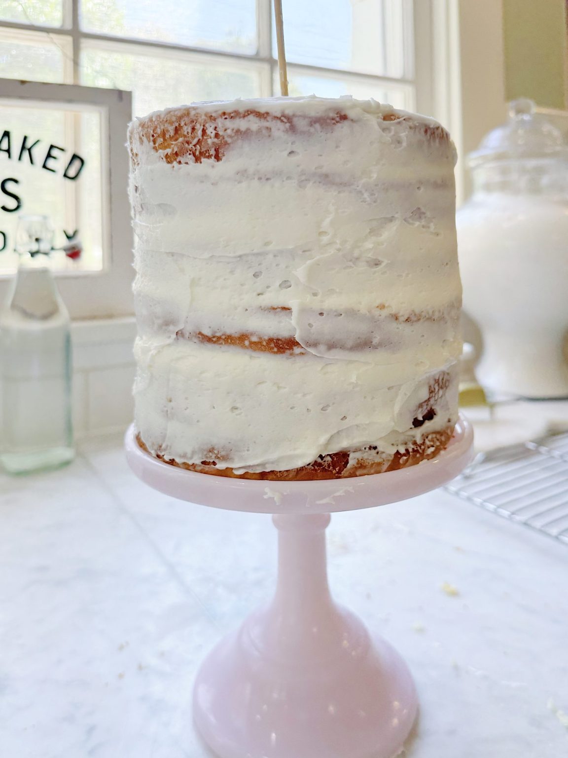 My New Rose Cake - MY 100 YEAR OLD HOME